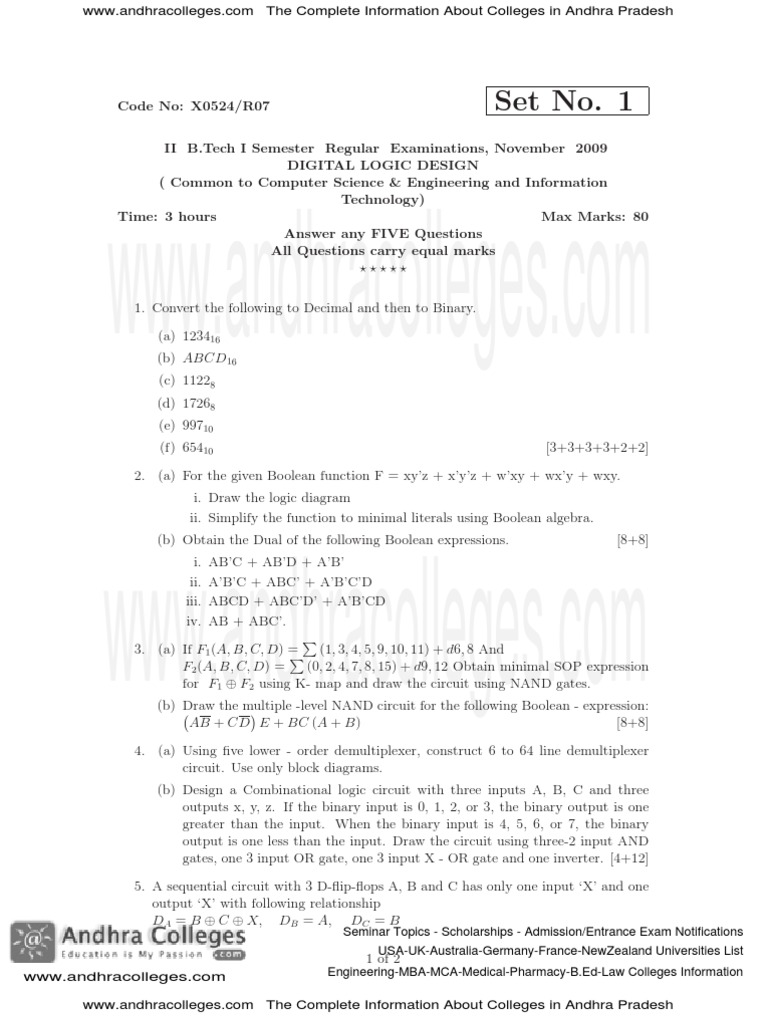 DLD | PDF | Logic Gate | Boolean Algebra