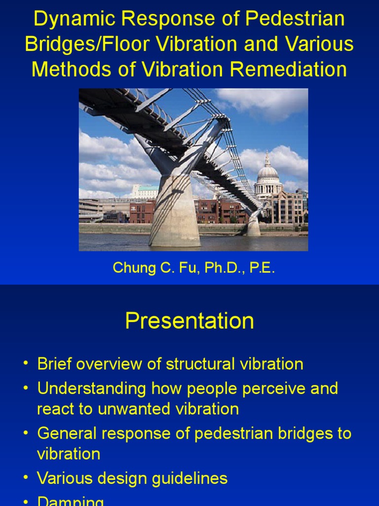 Ped Bridge Vibration | PDF | Resonance | Applied And Interdisciplinary ...