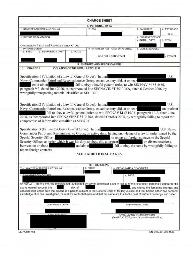 Charge Sheet | PDF