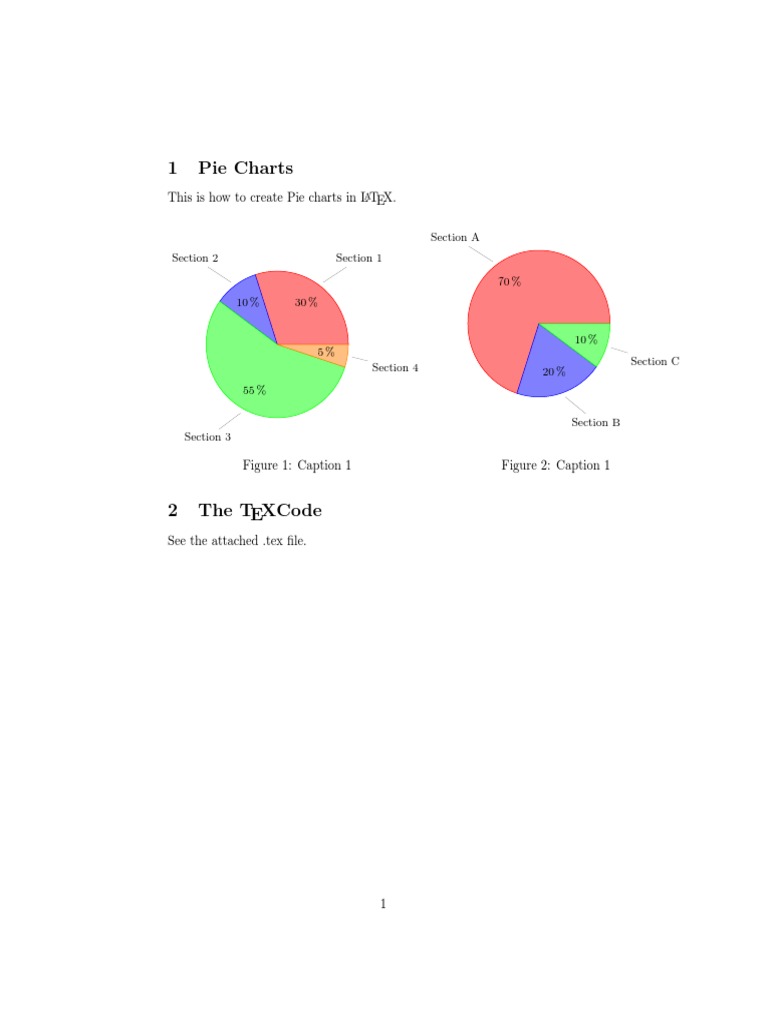 Create Pie Charts in LaTeX Guide | PDF