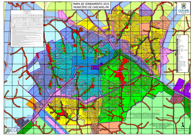 Mapa de Zoneamento Da Cidade de Cascavel 2015 | PDF