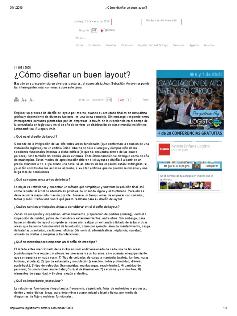 ¿Cómo Diseñar Un Buen Layout. | PDF | Diseño | Calidad (comercial)