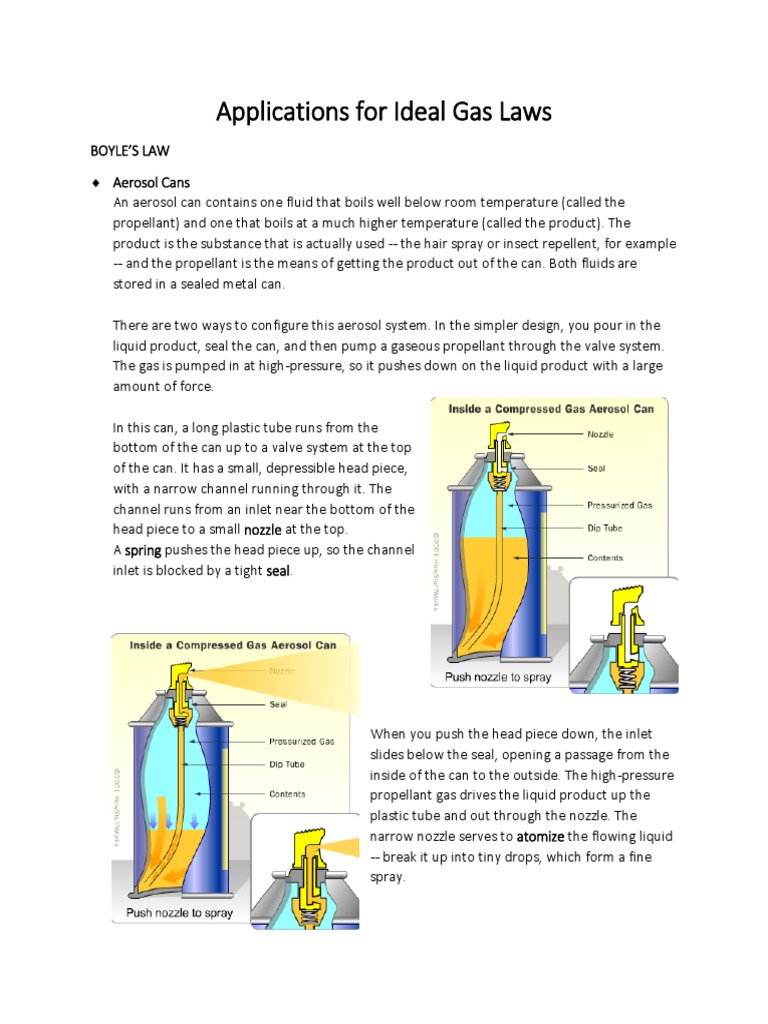 Real-Life Applications of Gas Laws | PDF | Gases | Atmosphere Of Earth