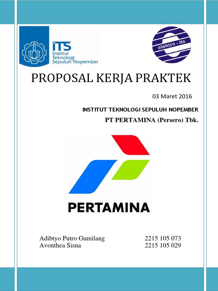 Proposal Kerja Praktek Pertamina | PDF | Teknologi & Rekayasa