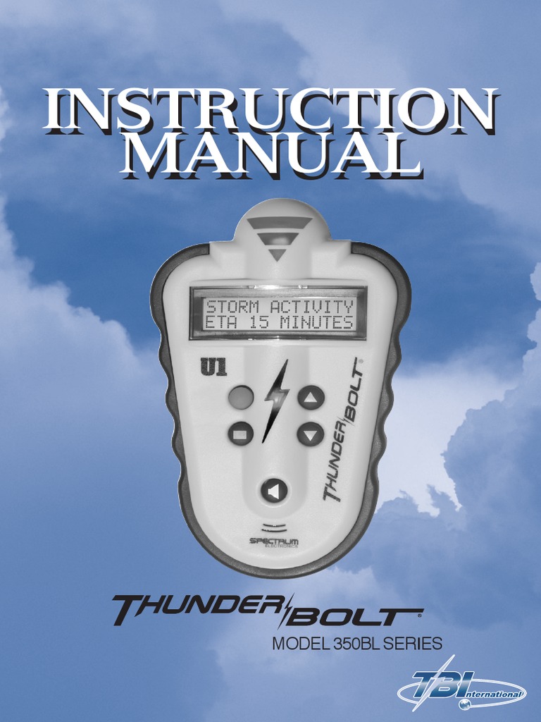 Thunderbolt Manual | PDF | Lightning | Backlight