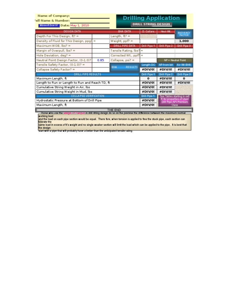 Drill String Design | PDF | Gases | Geotechnical Engineering