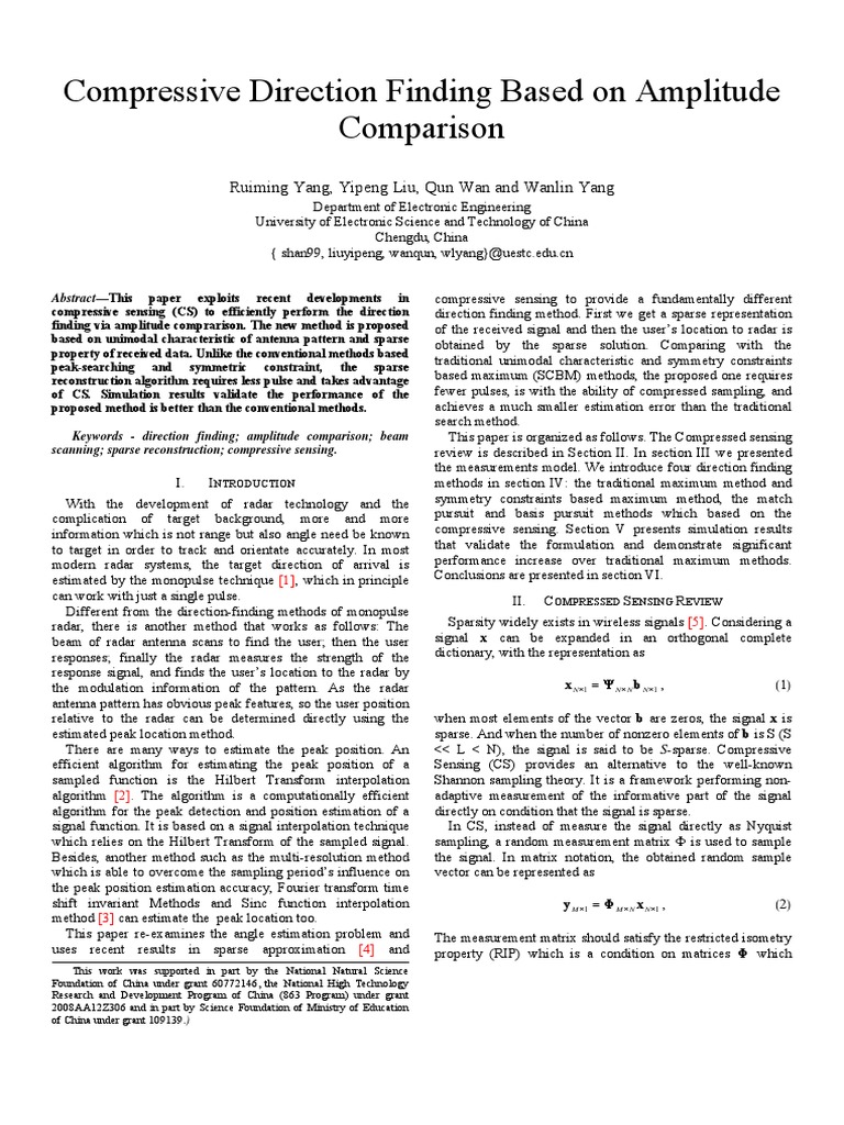 Direction Finding | PDF | Algorithms | Applied Mathematics