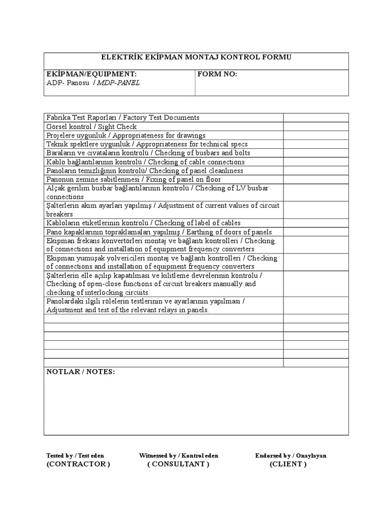AG Pano Test Form | PDF
