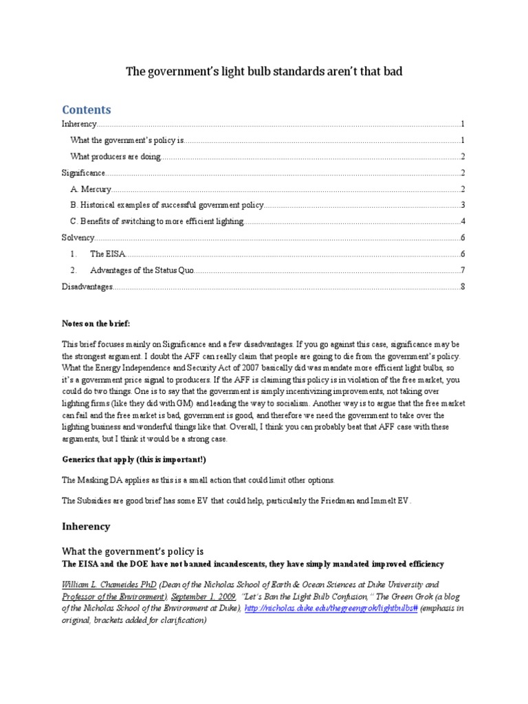 Light Bulb Standards PRO | PDF | Compact Fluorescent Lamp ...