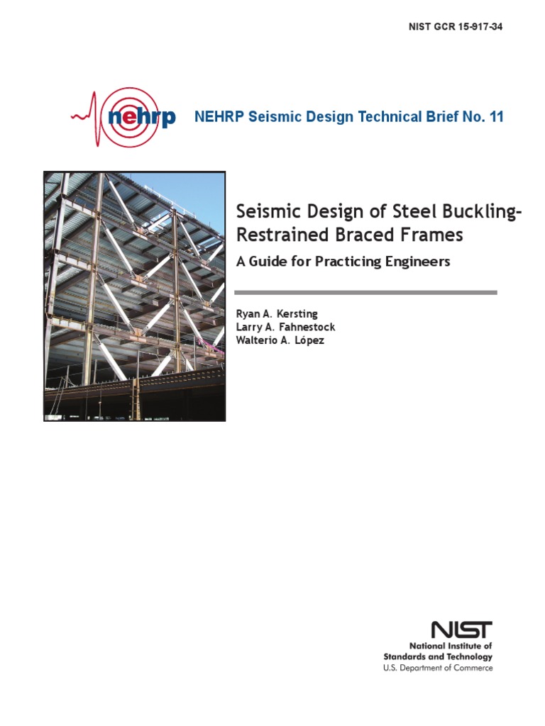 Seismic Design Restrained Braced Frames | Buckling | Deformation ...