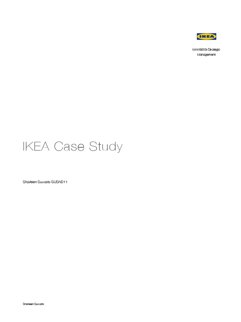 IKEA Case Study | PDF | Strategic Management | Competitive Advantage
