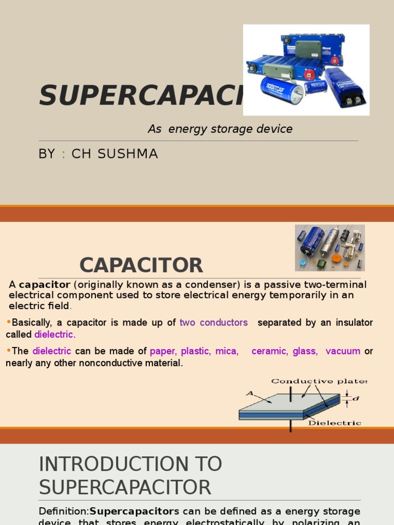 Super Capacitor | PDF | Energy Storage | Capacitor