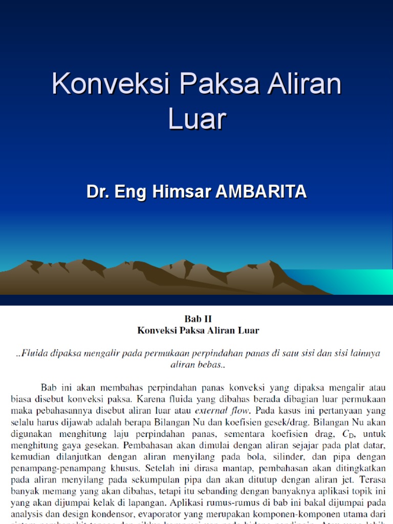 Konveksi Paksa: Aliran dan Parameter | PDF