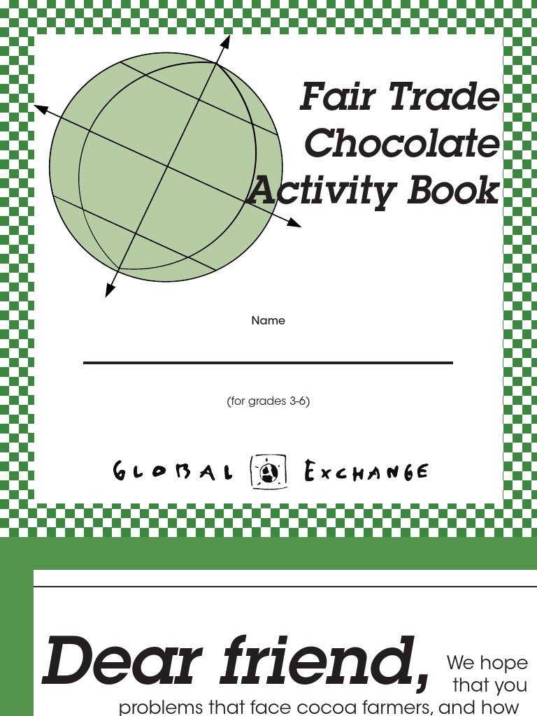 Fair Trade Chocolate Activity Book | Download Free PDF | Fair Trade ...