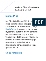 Si Te Shkruhet Nje CV | PDF