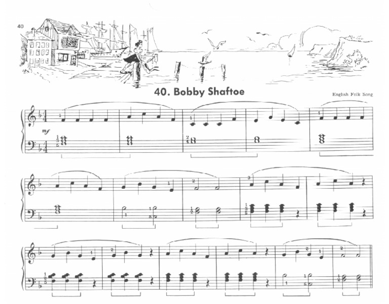 Bobby Shaftoe (Song-Leila Fletcher Piano Course Book 2) | PDF