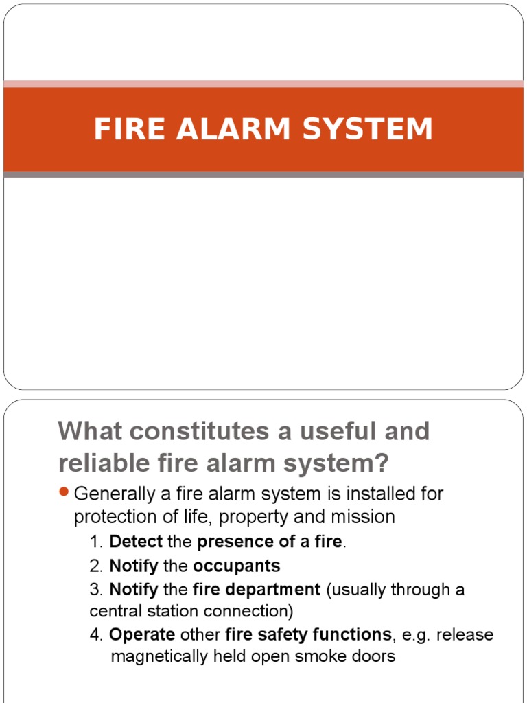Fire Alarm System | PDF | Switch | Fire Sprinkler System