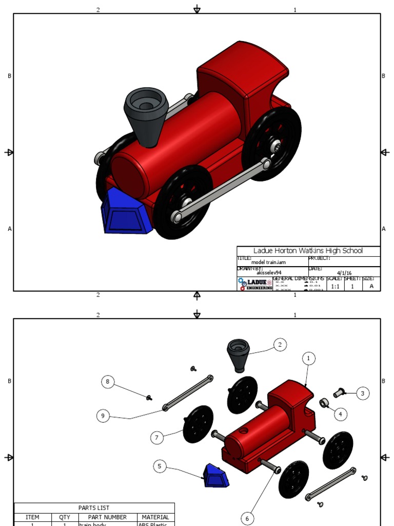 Model Train Technical Drawings | PDF | Home & Garden | Science ...
