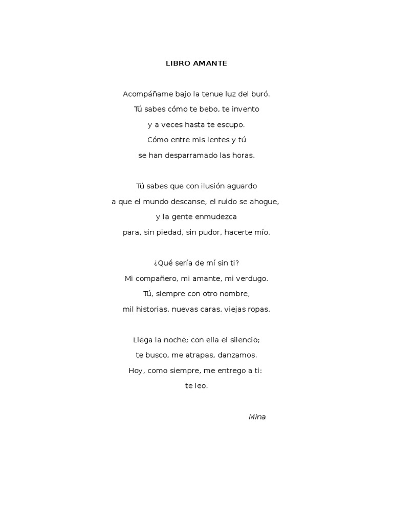 Poema Al Libro | PDF