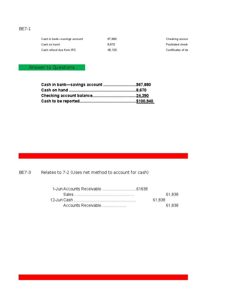Intermediate Accounting Chapter 7 Answers Workbook - by Kieso | PDF ...