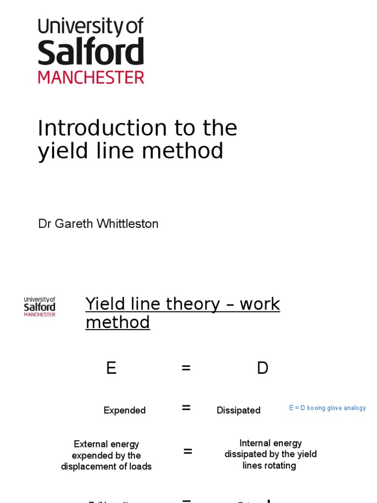 04 Introduction To The Yield Line Method | PDF | Science & Mathematics