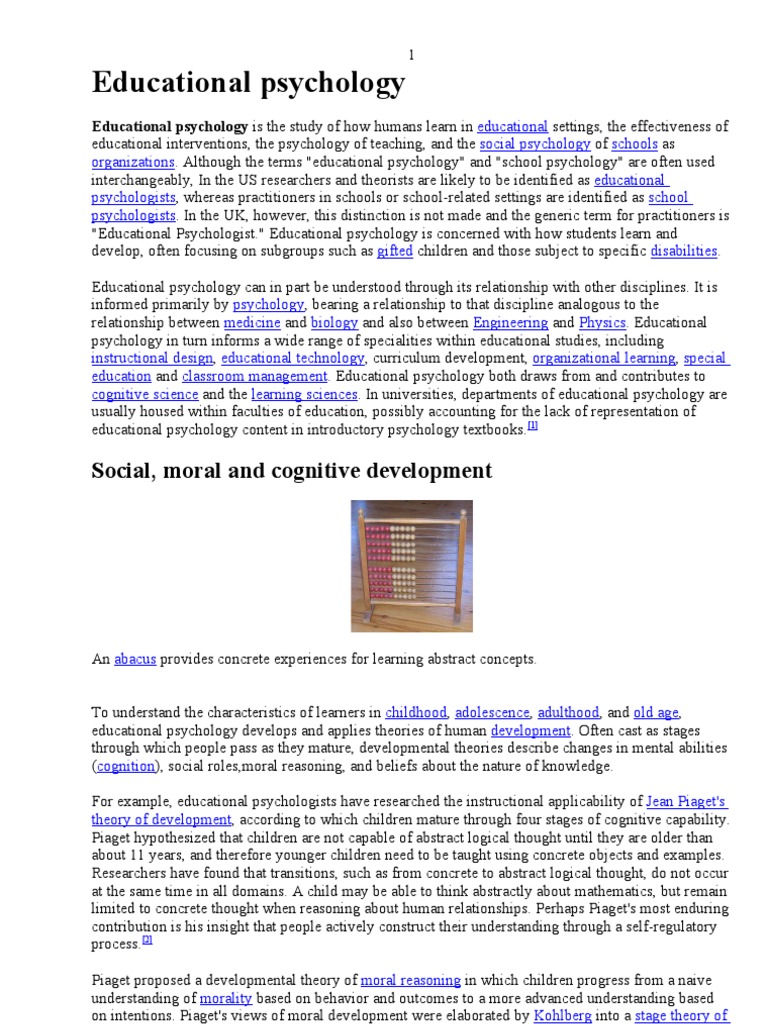 Educational Psychology | PDF | Educational Psychology | Constructivism ...