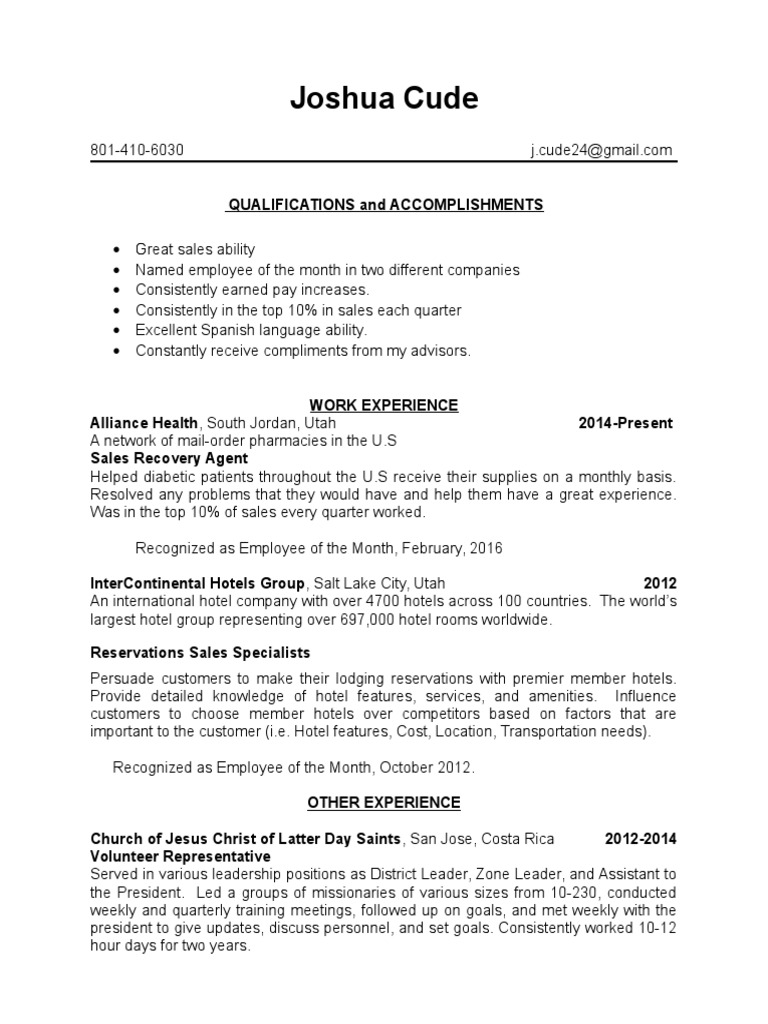 Josh Resume Updated | PDF Josh Resume Updated | PDF