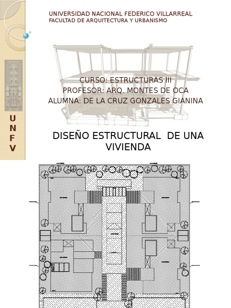 Modelo Esquema Estructural Vivienda | PDF | Fundación (Ingeniería) | Ingeniería estructural