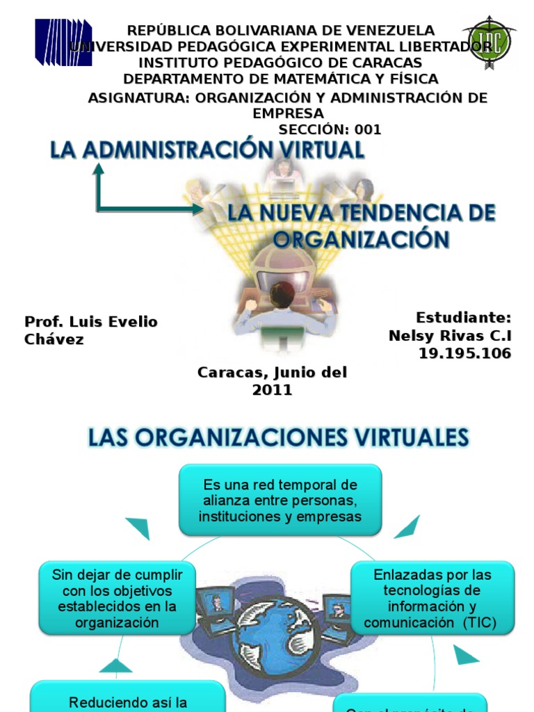 Organización y Administración Virtual | PDF | Outsourcing | Teletrabajo