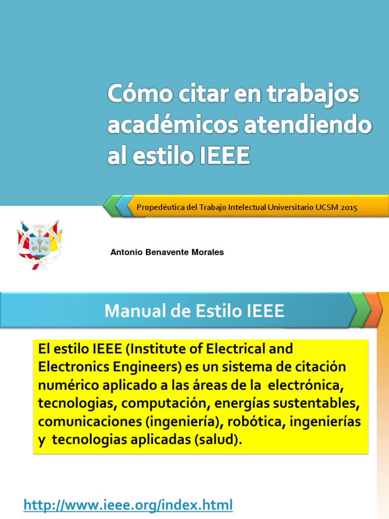 Cómo Citar - IEEE II | PDF | Ciencia y Tecnología | Science