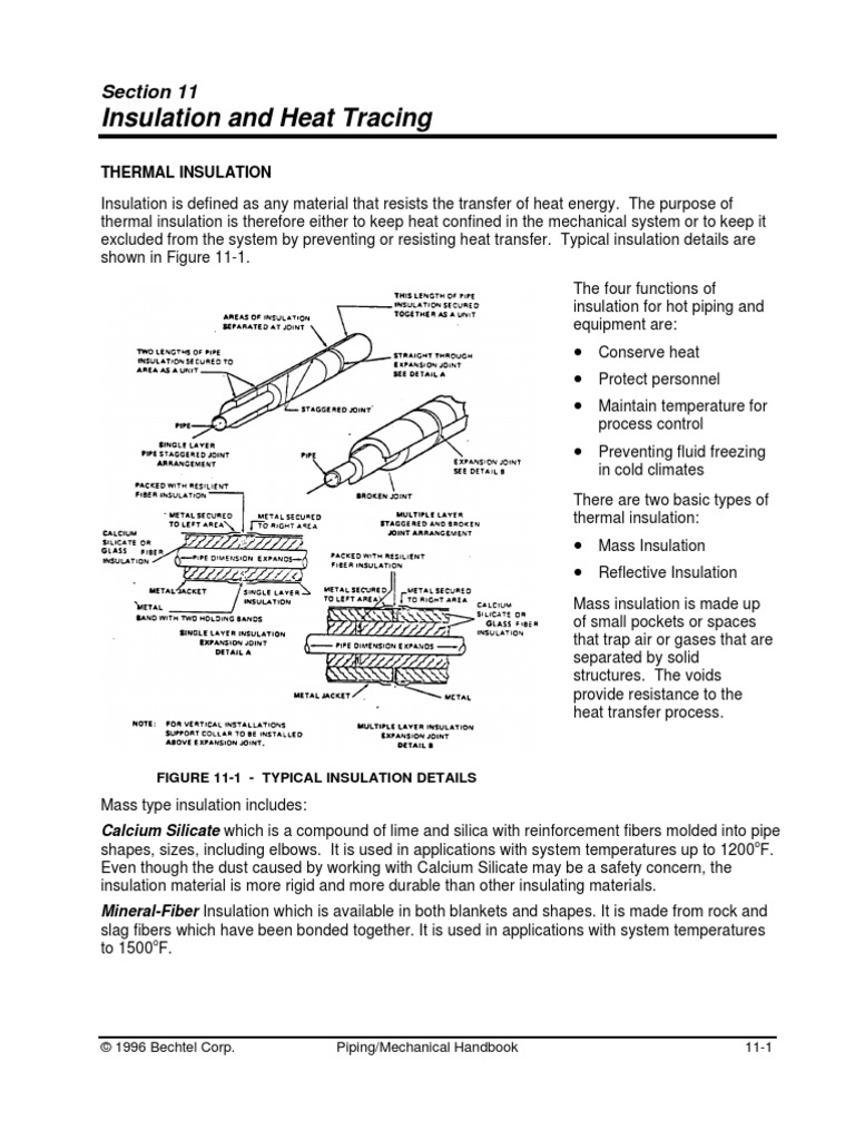 Insulation and Heat Tracing | PDF | Thermal Insulation | Building ...