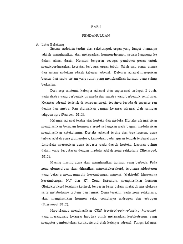 Penyakit Addison: Definisi dan Epidemiologi | PDF