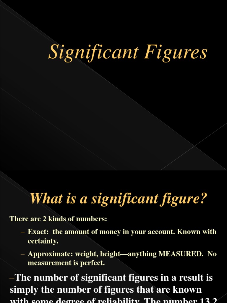 Understanding Significant Figures | PDF | Teaching Methods & Materials
