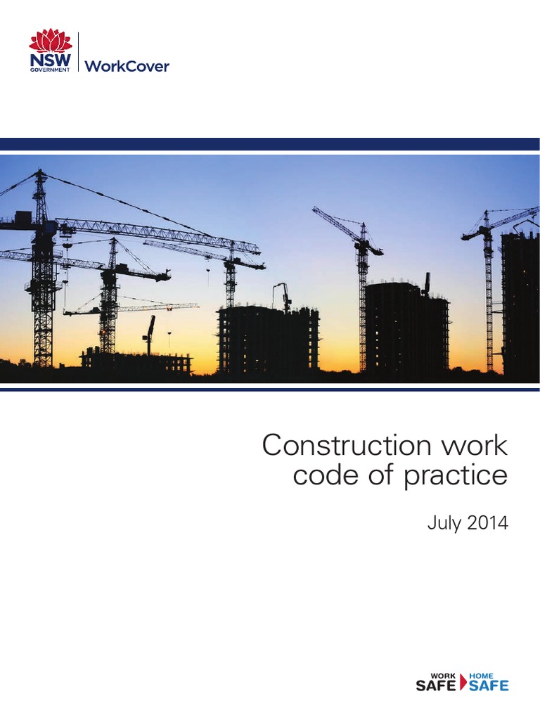 Construction Work Code Practice 3842 | PDF | Occupational Safety And ...
