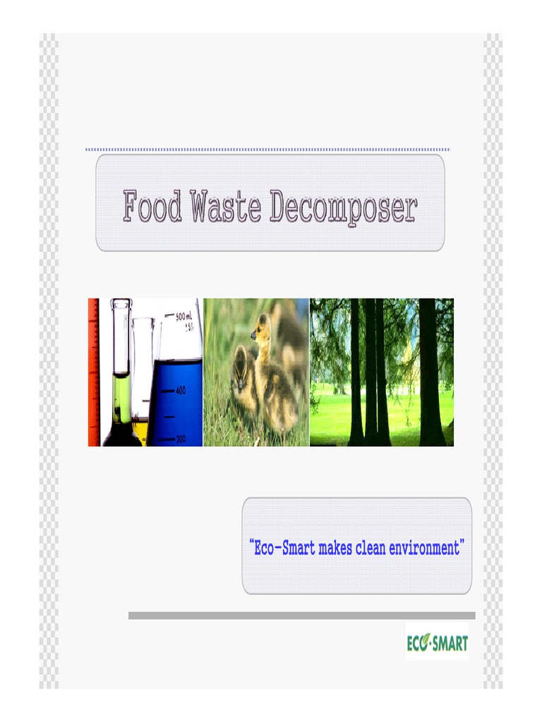Korean Food Waste Disposer | PDF | Decomposition | Microorganism