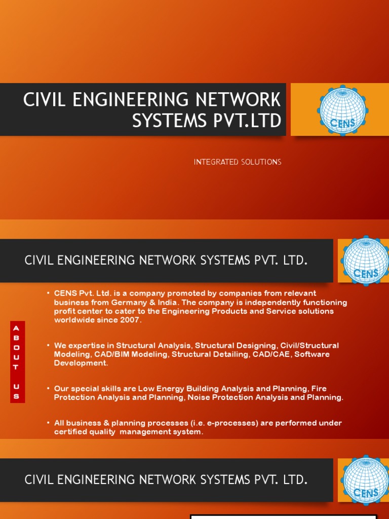 Civil Engineering Network Systems PVT - LTD: Integrated Solutions | PDF ...