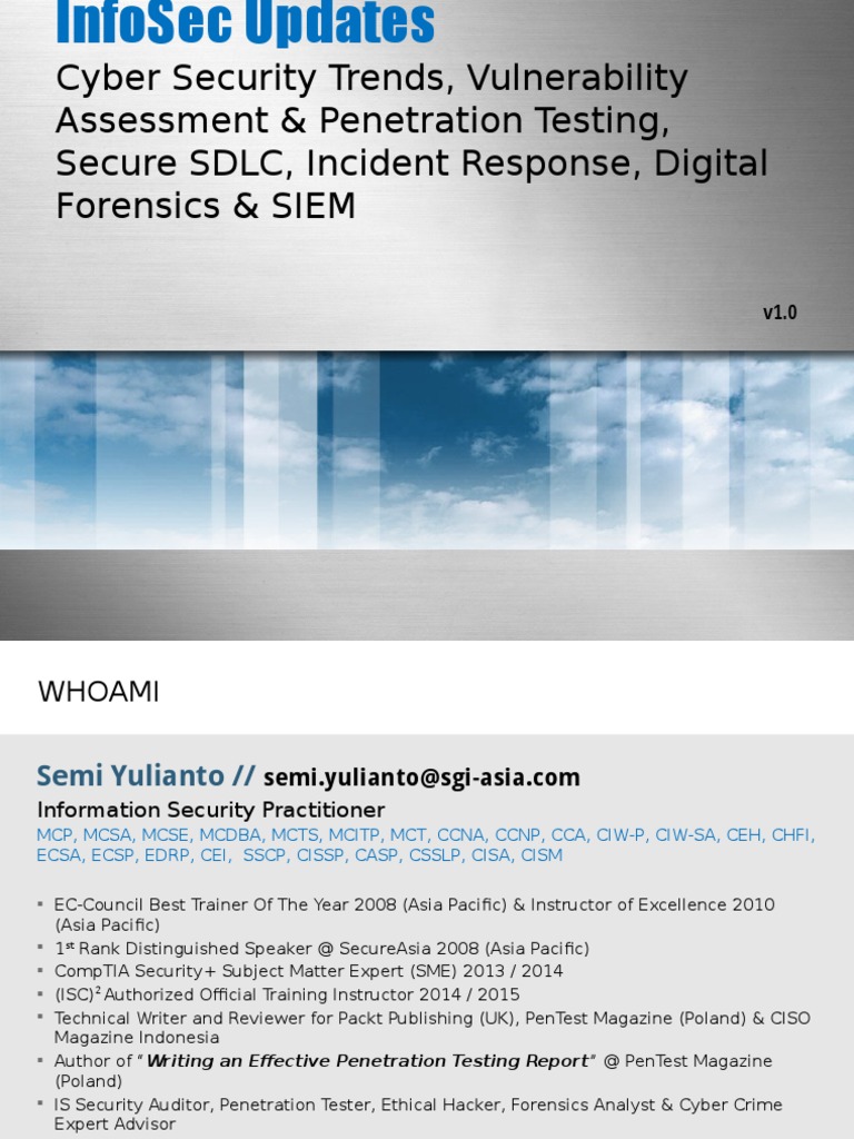 Cyber Security Trends, Vulnerability Assessment & Penetration Testing ...