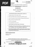 CXC CSEC Mathematics Formula Sheet | PDF