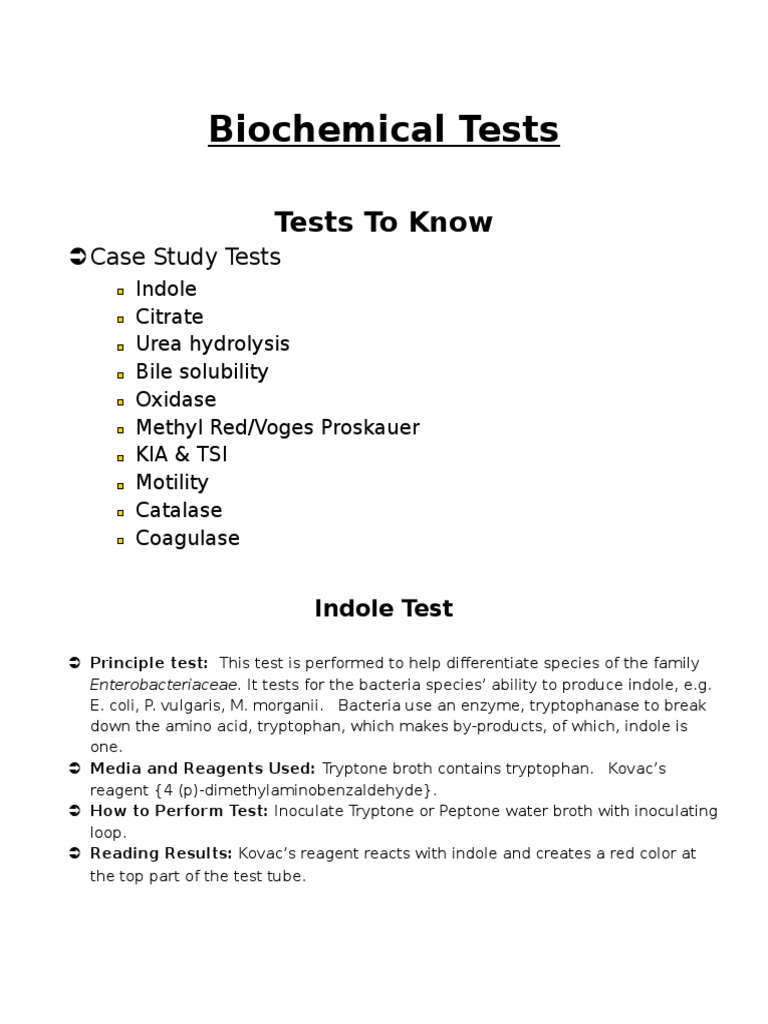 Bile Solubility Test