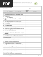 Hazardous Waste Storage Area Weekly Inspection Checklist | PDF