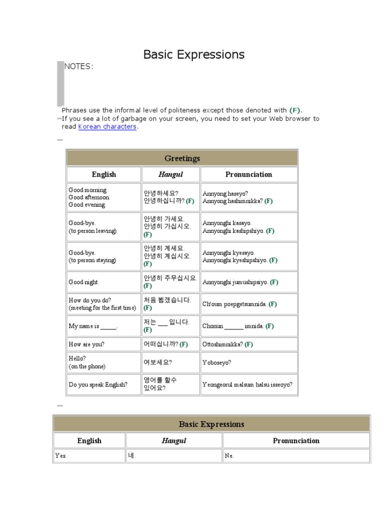 Korean Language | PDF