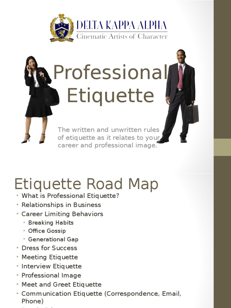 Professional Etiquette: The Written and Unwritten Rules of Etiquette As ...