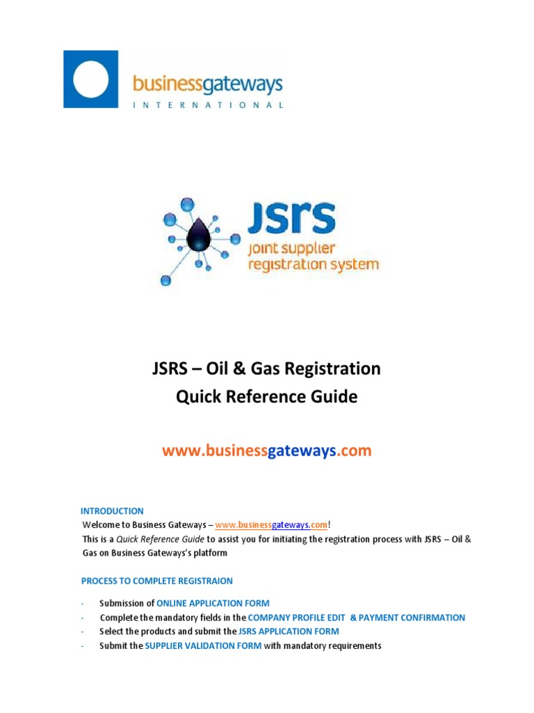 JSRS - Quick Reference Guide - Registration - 16 01 | PDF | World Wide ...