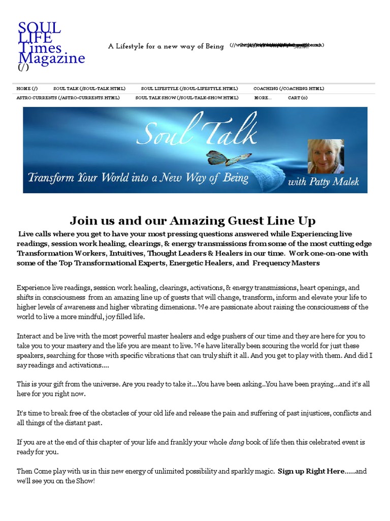 Soul Talk Show - Soul Life Times Magazine | Download Free PDF ...
