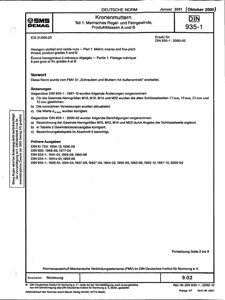 Din 935-1 PDF | PDF