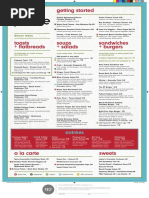 Ruscello Menu | PDF | Salad | European Cuisine