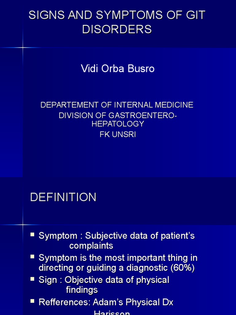 It 2 - Signs and Symptoms of Git Disorders | Digestive System ...
