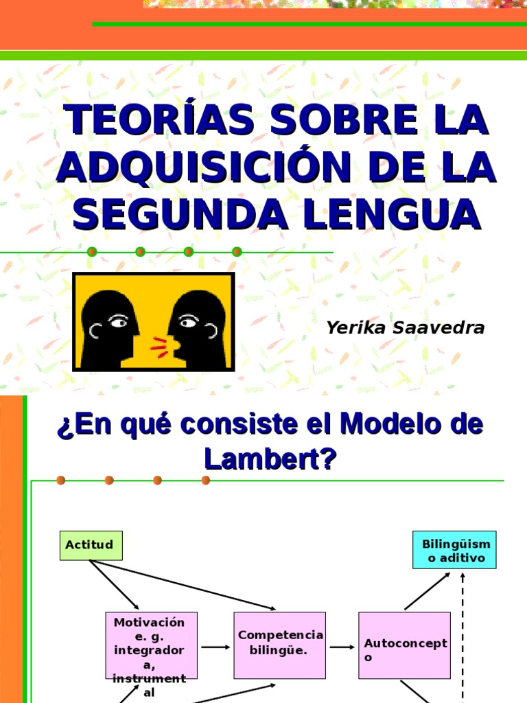 Teorías Sobre La Adquisición de La Segunda Lengua | PDF | Multilingüismo | Cociente de inteligencia