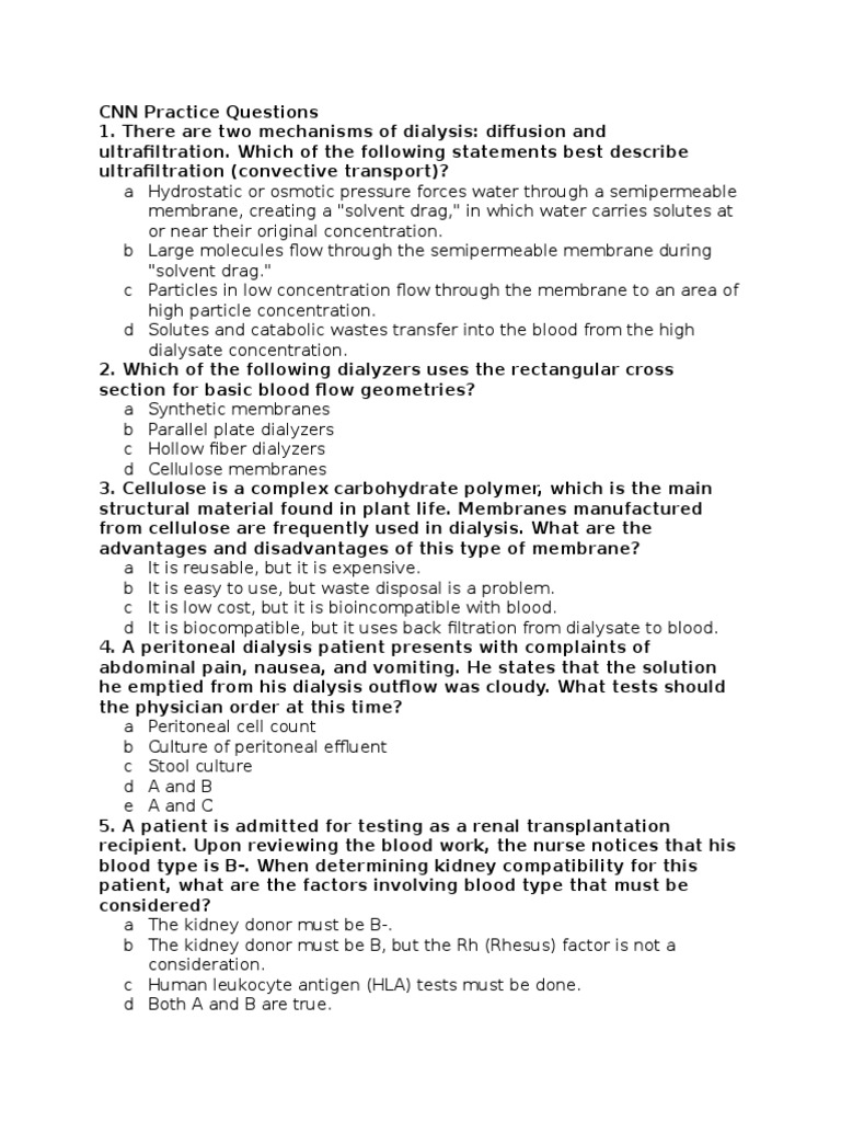 CNN Practice Questions | PDF