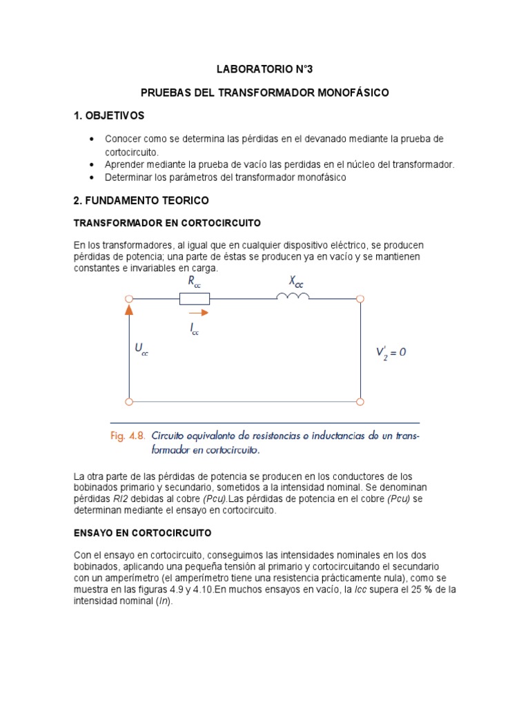 Laboratorio de Maquinas 3 | PDF | Transformador | Energia electrica